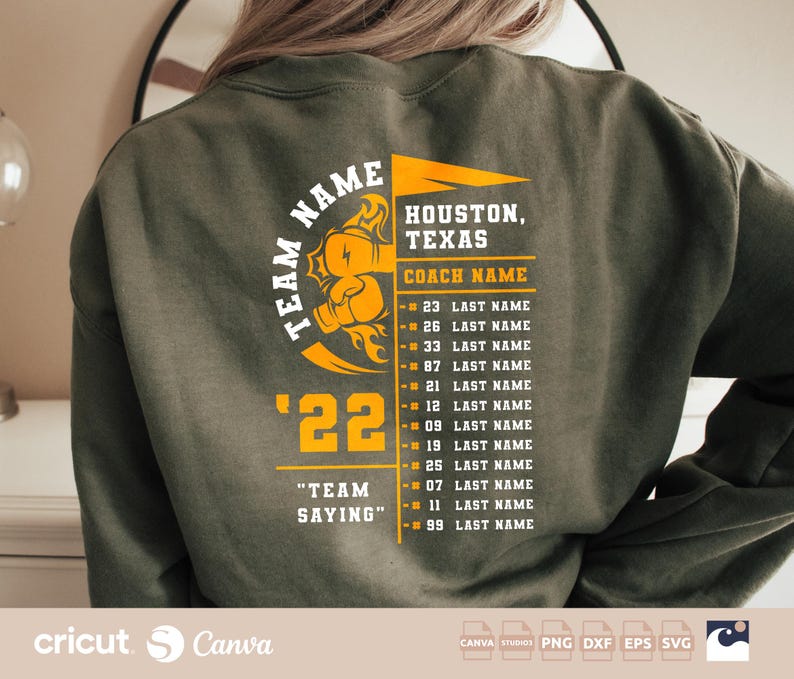 Boxing Team Roster Svg, Custom Boxing Team Gear Svg, Mom, Coach, Shirt ...