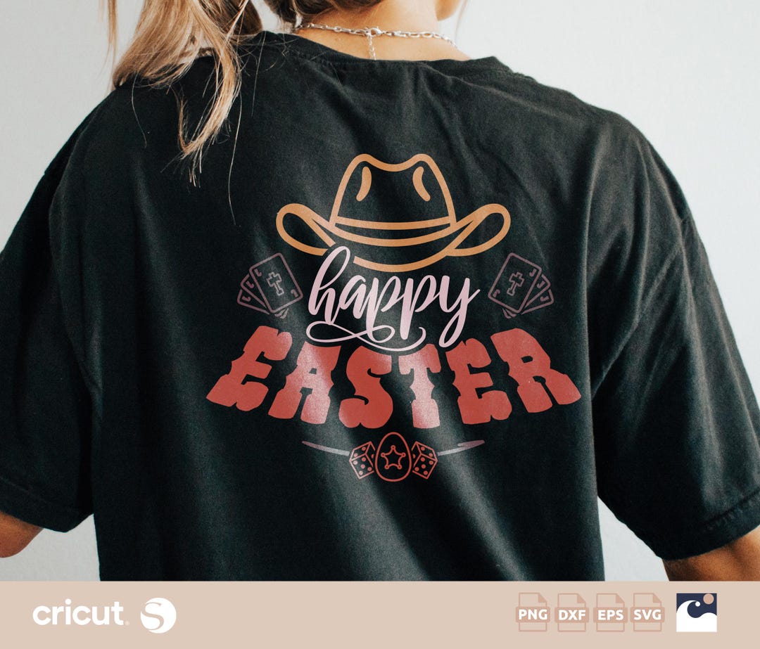 Happy Easter SVG, Western Theme, Cowboy Hat Svg, Cowboy Easter Svg ...