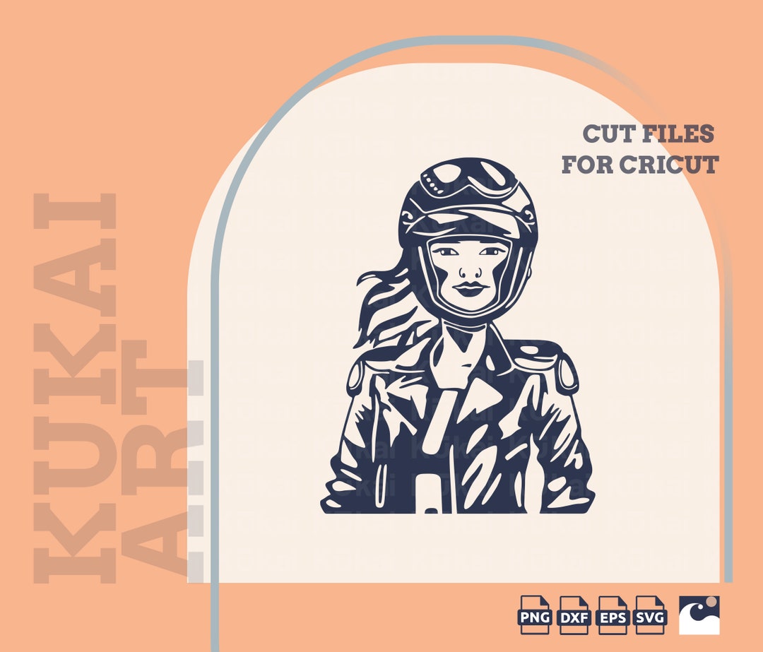 Biker Woman Svg, Silhouette, Biker Woman, Girl Riding, Riding ...