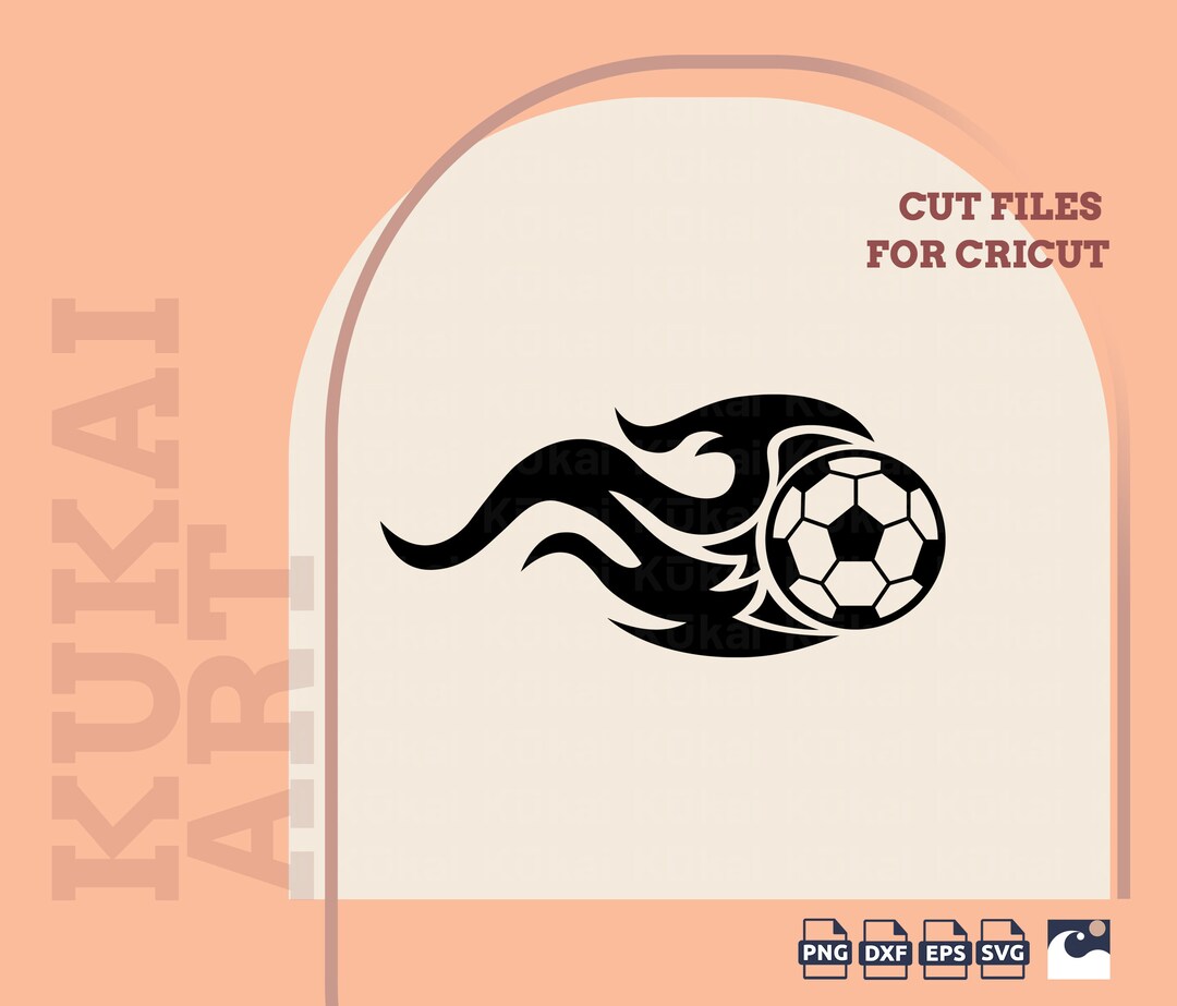 Soccer Ball Flame Svg, Sport Svg, Soccer Ball Vector, Flaming Soccer ...