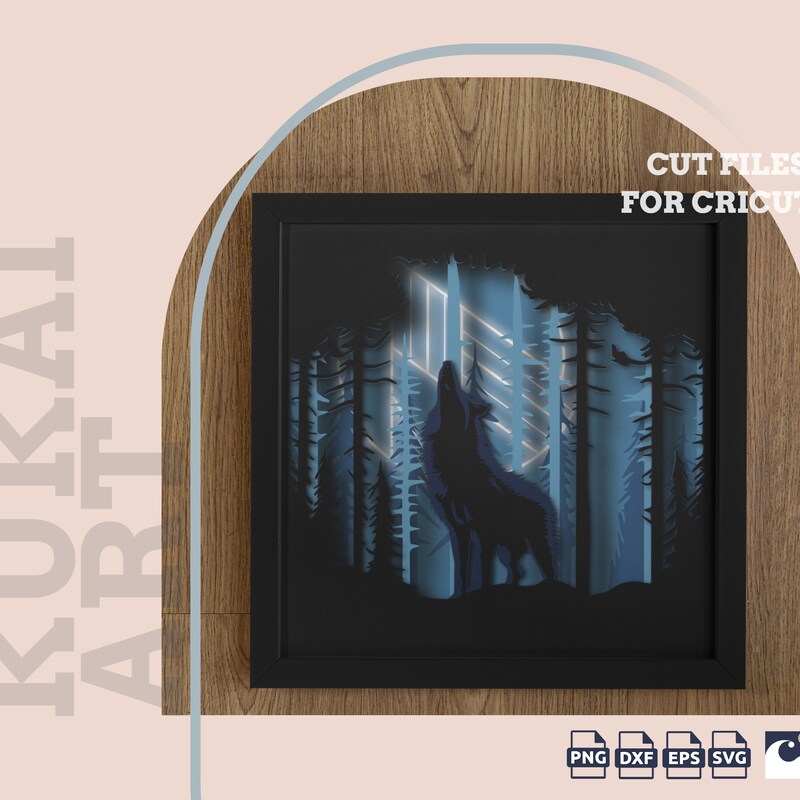 Wolf Shadow Box - Etsy