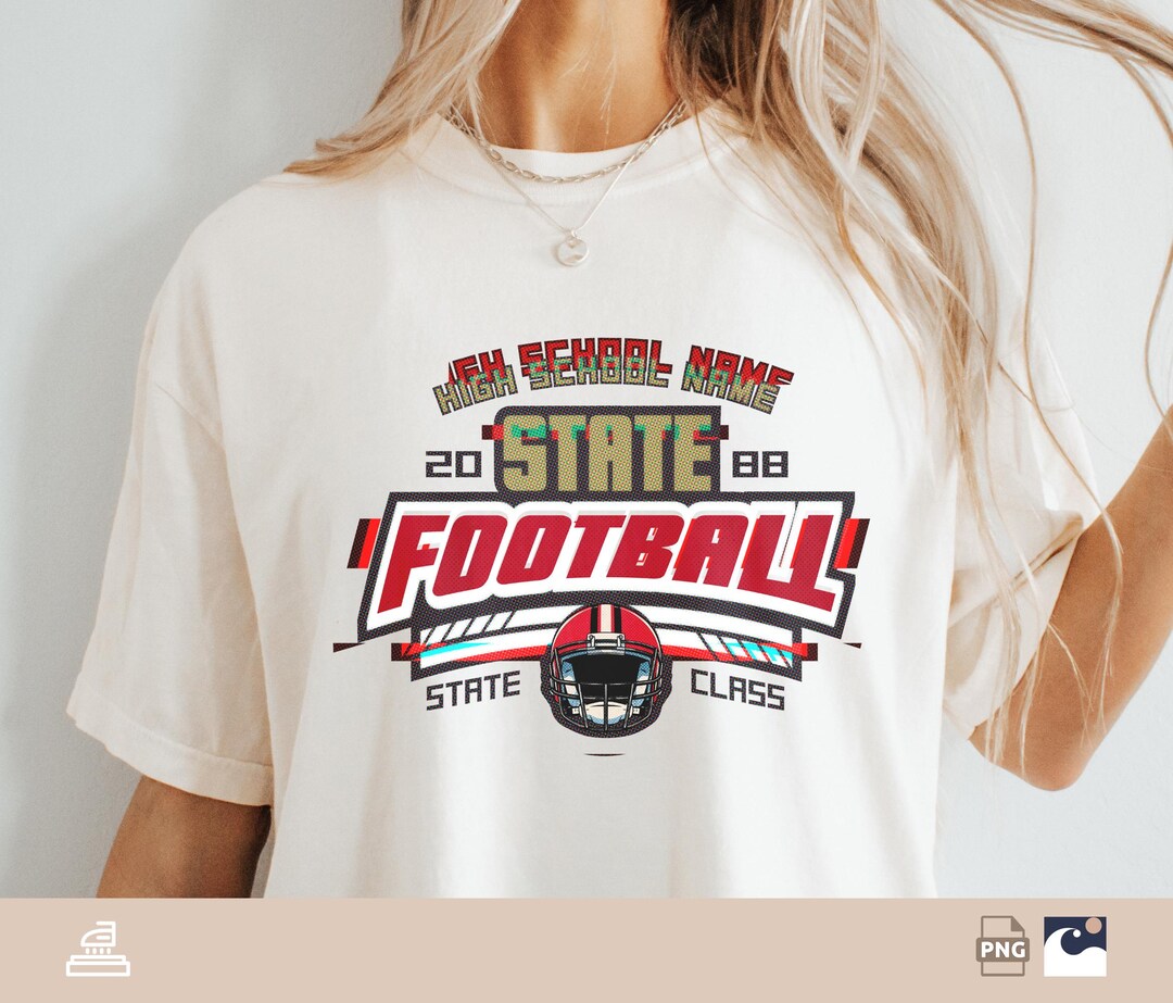 Custom State Football PNG, Team Name, State Class, State Championship ...