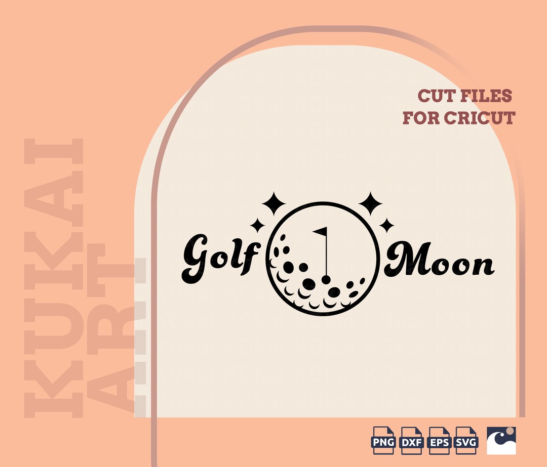 Golf Moon, Golf Svg, Golf Ball Svg, Golf Flag Svg, Golf Cut File, Golf ...