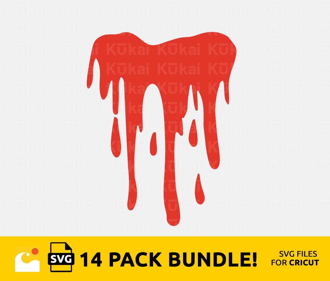 Blood Drop Svg Halloween, Blood Drips, Blood Drop Svg, Drop of Blood ...