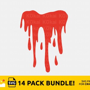 Blood Drop Svg Halloween, Blood Drips, Blood Drop Svg, Drop of Blood ...