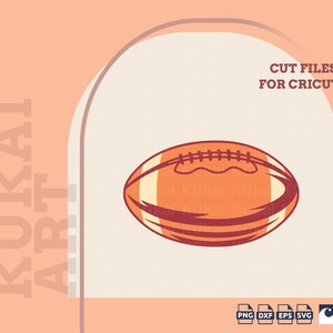 Layered Football Svg, Cut File Cricut, Silhouette, Football Dxf ...