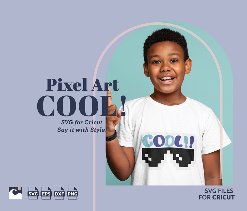 Pixel Art Cool SVG for Cricut Says Cool Svg Saying Svg - Etsy