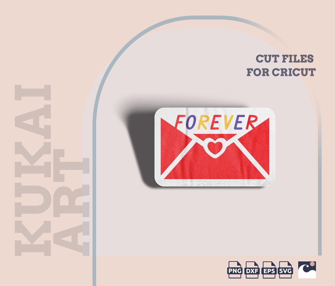 Romantic Red Envelope Svg, Forever Svg, Valentines Svg, Valentines Day ...