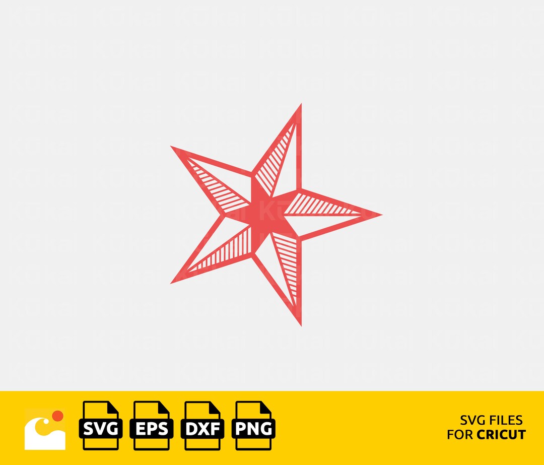 Geometric Star Cut File for Cricut, Star Svg, Svg Geometric Star, Svg ...