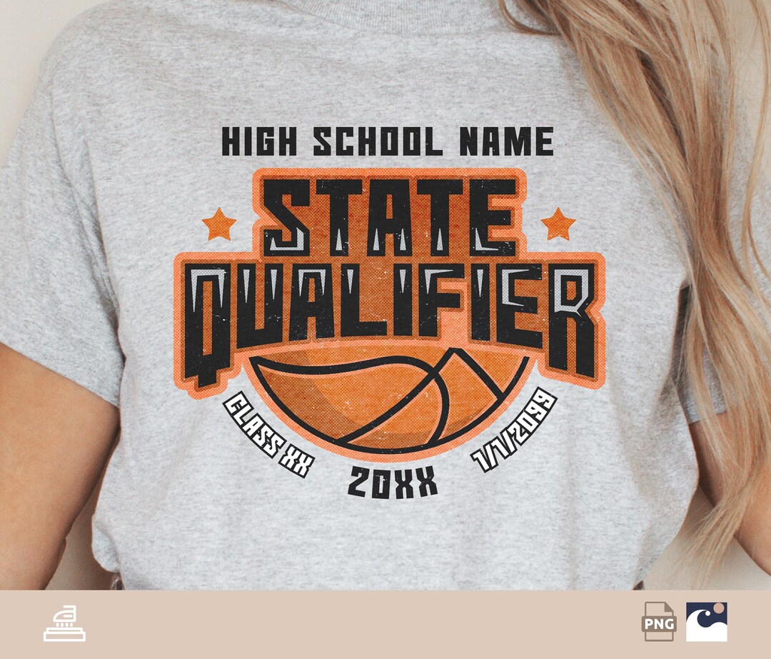 Custom State Qualifier PNG, Basketball, High School, Sublimaiton Png ...
