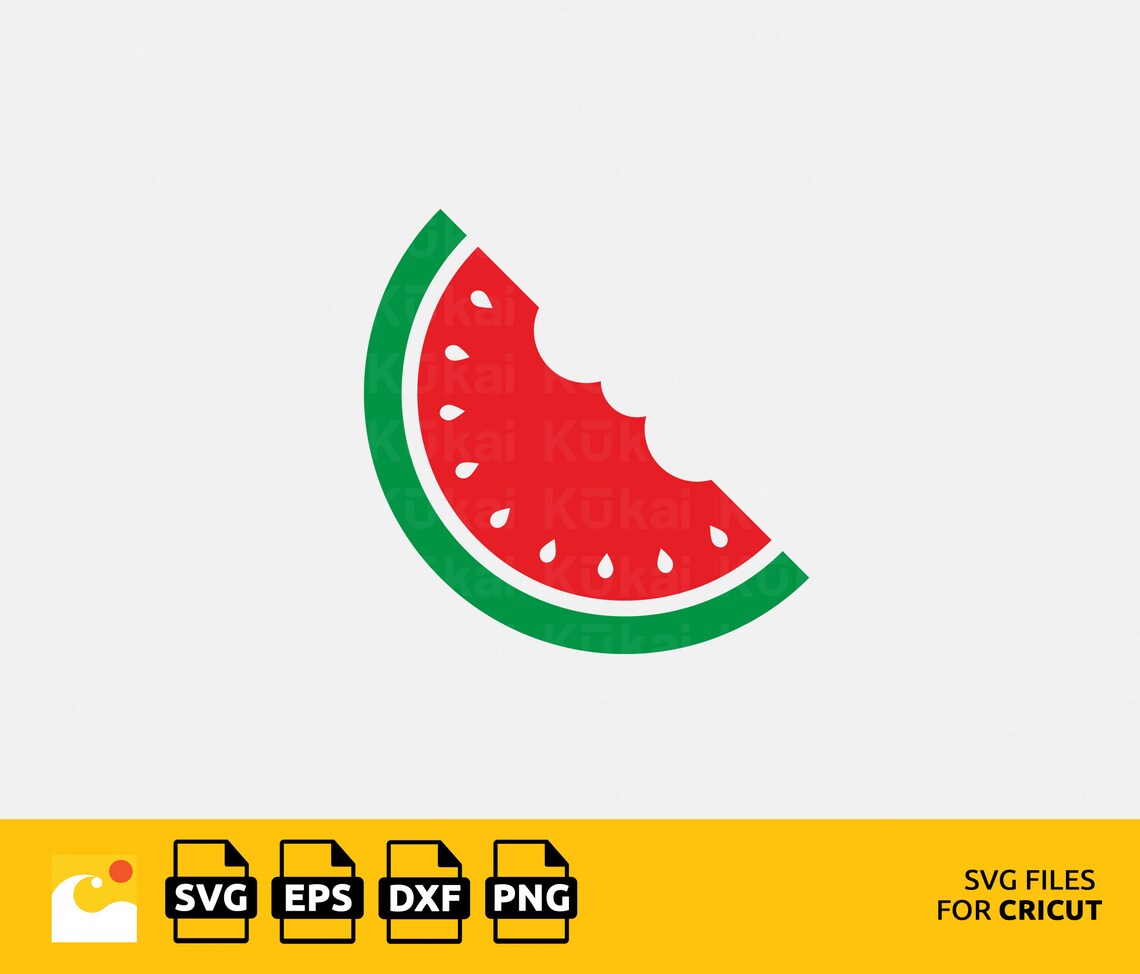Watermelon Slice Svg, Summer Svg, Watermelon Clipart, Tropical Fruit ...