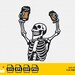 Spooky Skeleton Cheers SVG File for Cricut Perfect for - Etsy