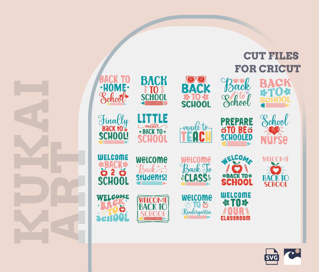 Back to School Svg Bundle, School Clipart, Teacher Svg, School Quotes ...