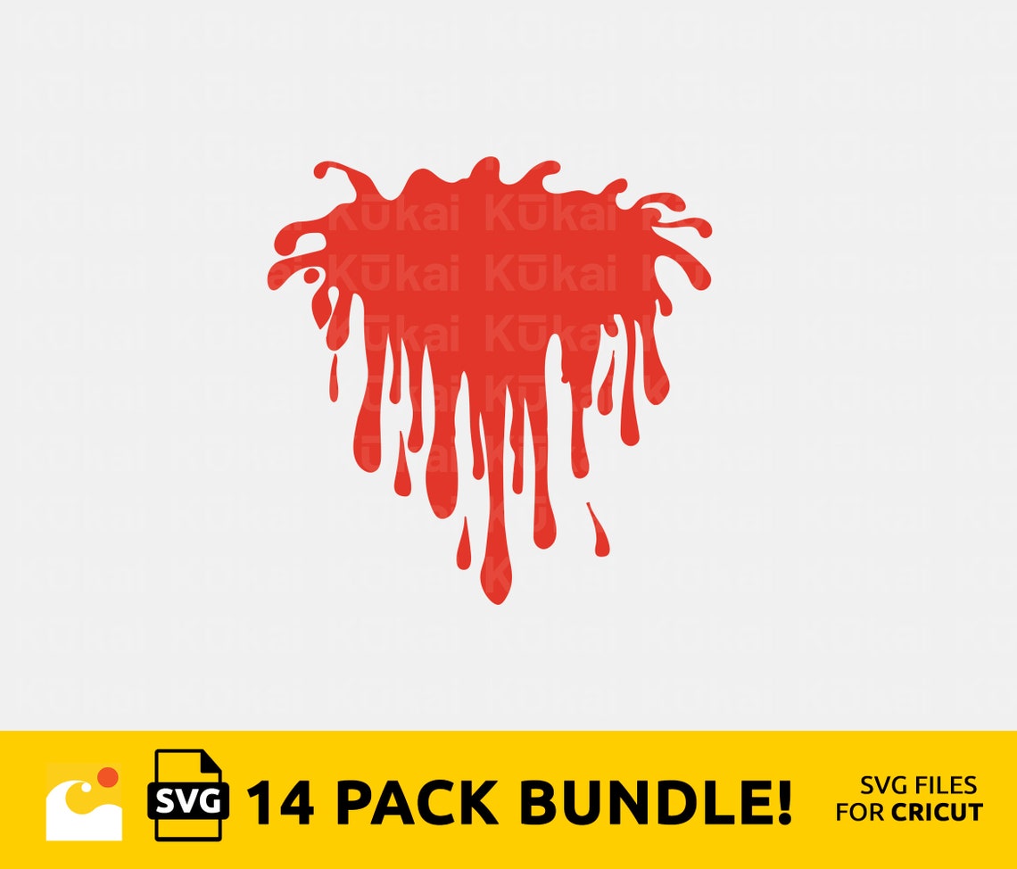 Blood Drop Svg Halloween, Blood Drips, Blood Drop Svg, Drop of Blood ...