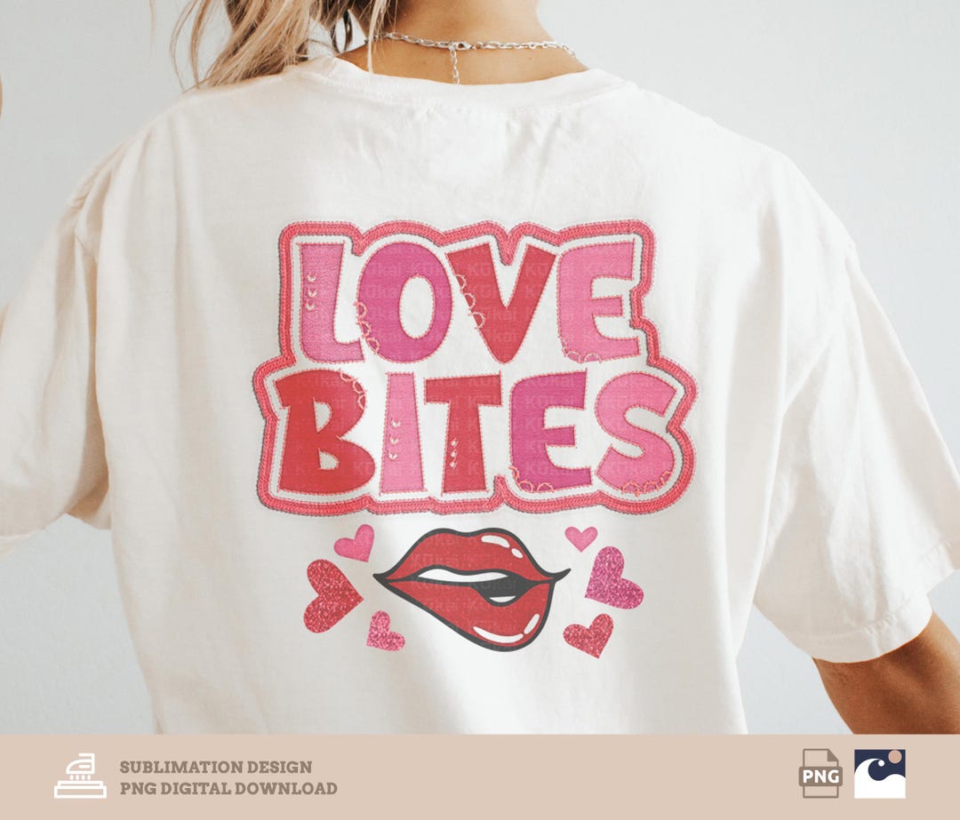 Love Bites Valentine PNG, Powerful Love Design, Passionate Heart, Lips ...
