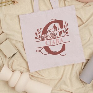 Rose Split Monogram Letters SVG Floral Alphabet Designs for DIY Crafts ...