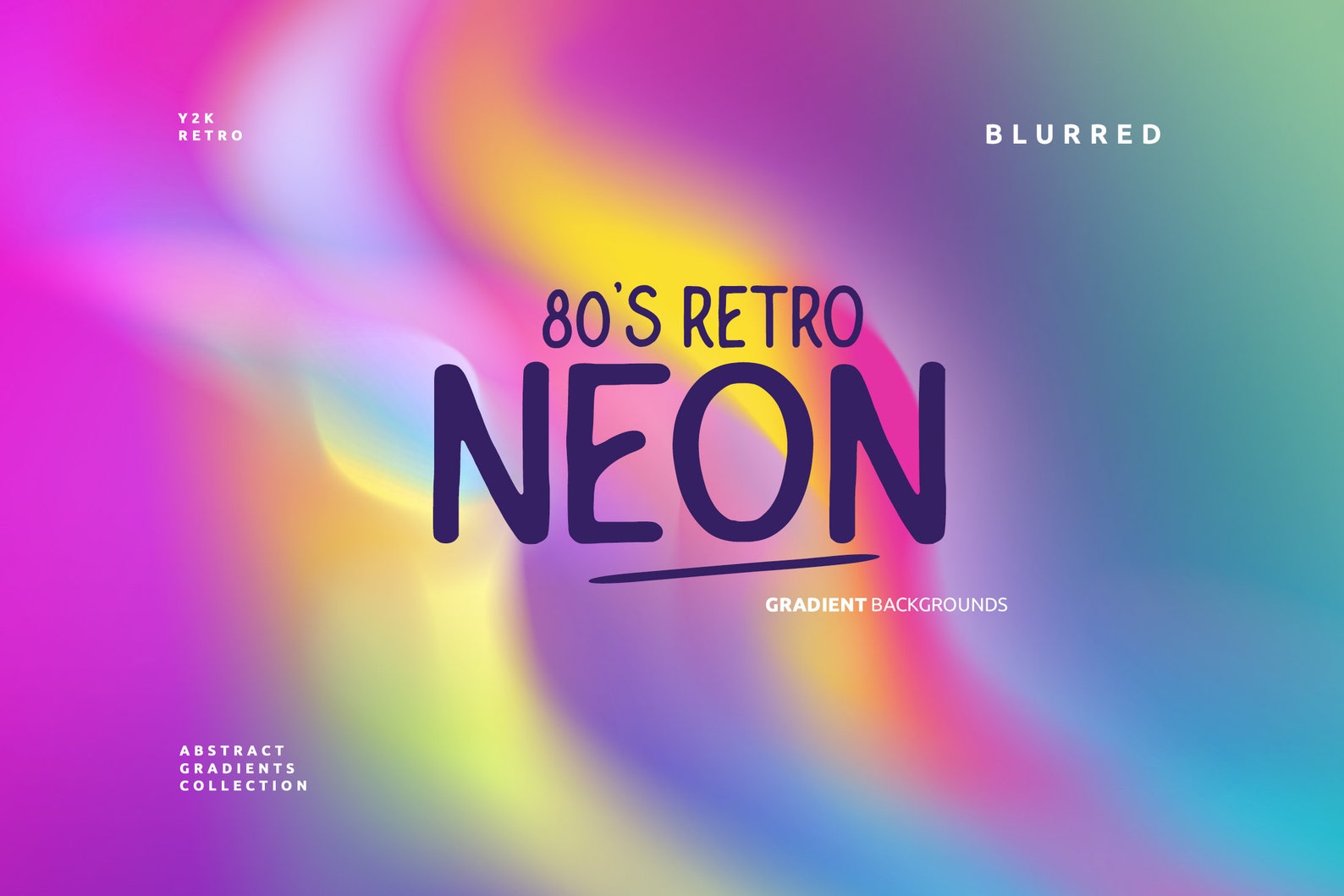 80's Retro Neon Gradient Backgrounds Digital Background - Etsy