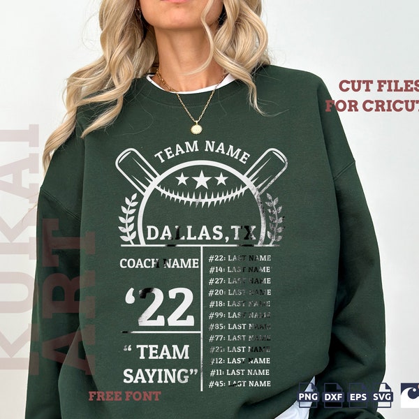 Baseball Team Shirt - Etsy