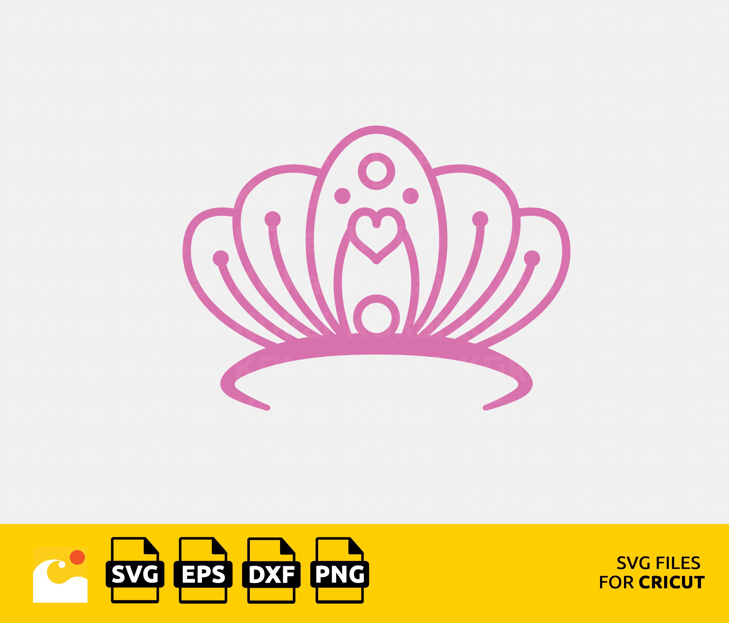 Princess Crown Svg Tiara Svg Queen Crown Svg Birthday Crown Etsy