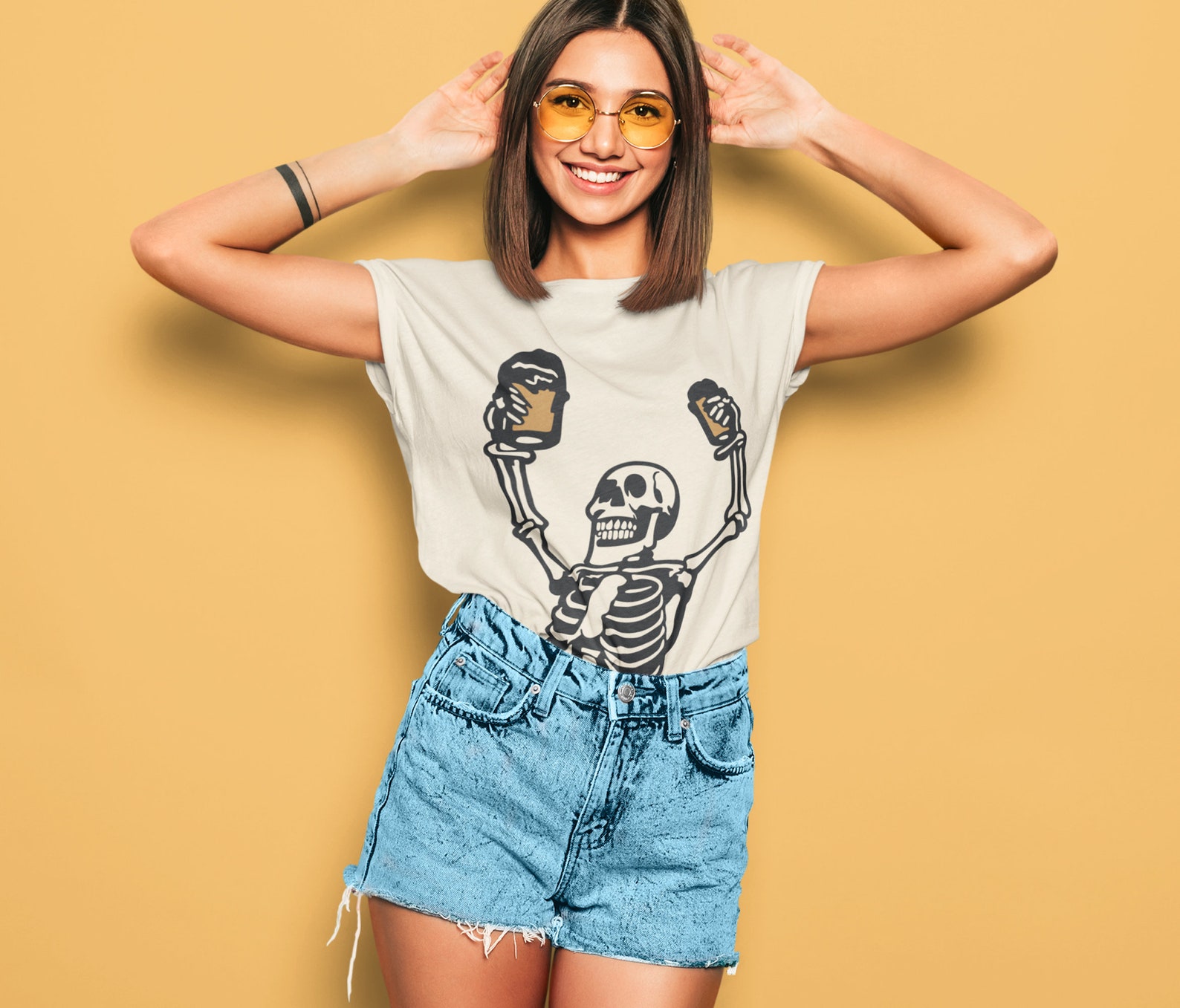 Spooky Skeleton Cheers SVG File for Cricut Perfect for - Etsy