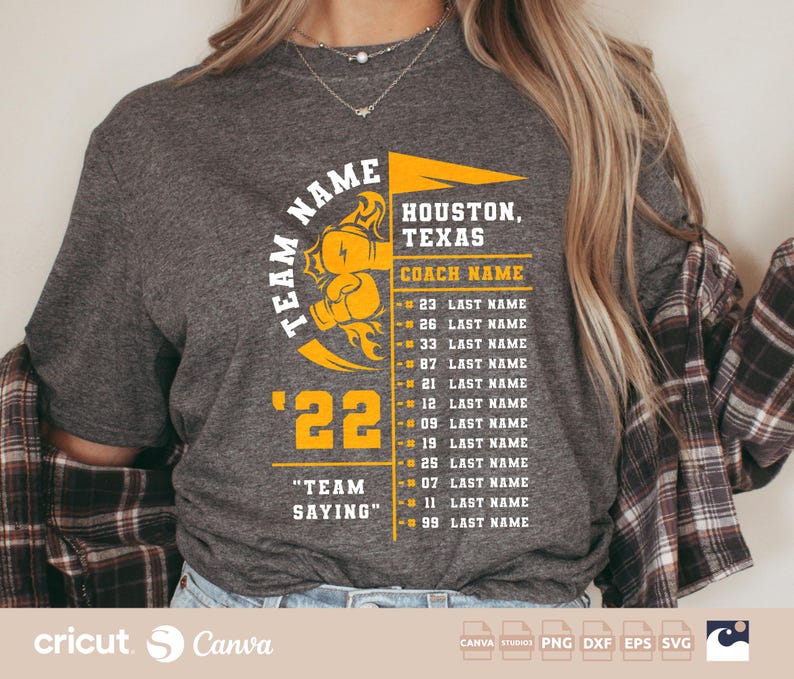 Boxing Team Roster Svg, Custom Boxing Team Gear Svg, Mom, Coach, Shirt ...