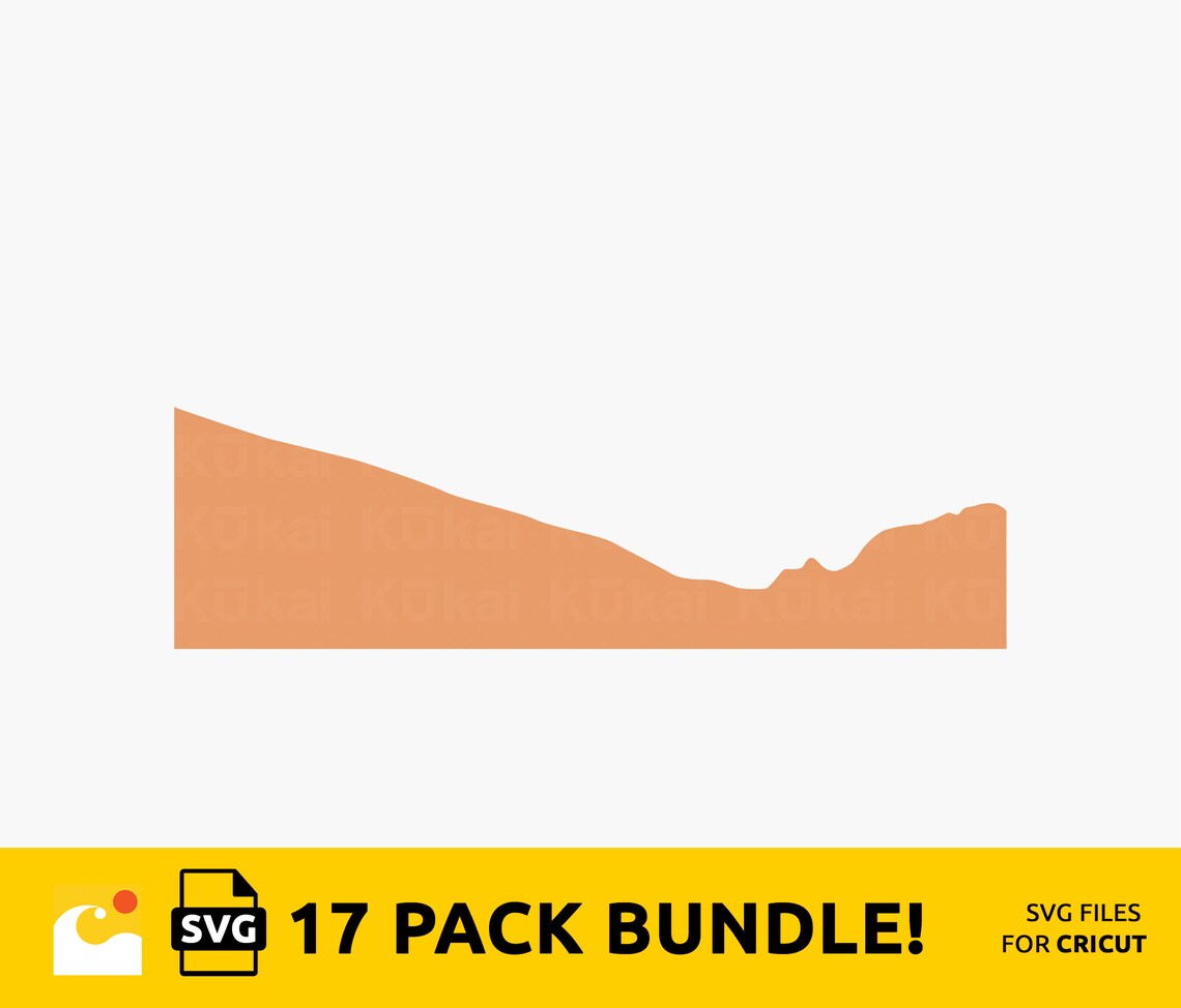 Nature Landscape Svg Bundle, Mountain Svg, Hill Svg, Grass Svg, Plants ...