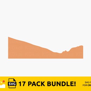Nature Landscape Svg Bundle, Mountain Svg, Hill Svg, Grass Svg, Plants ...