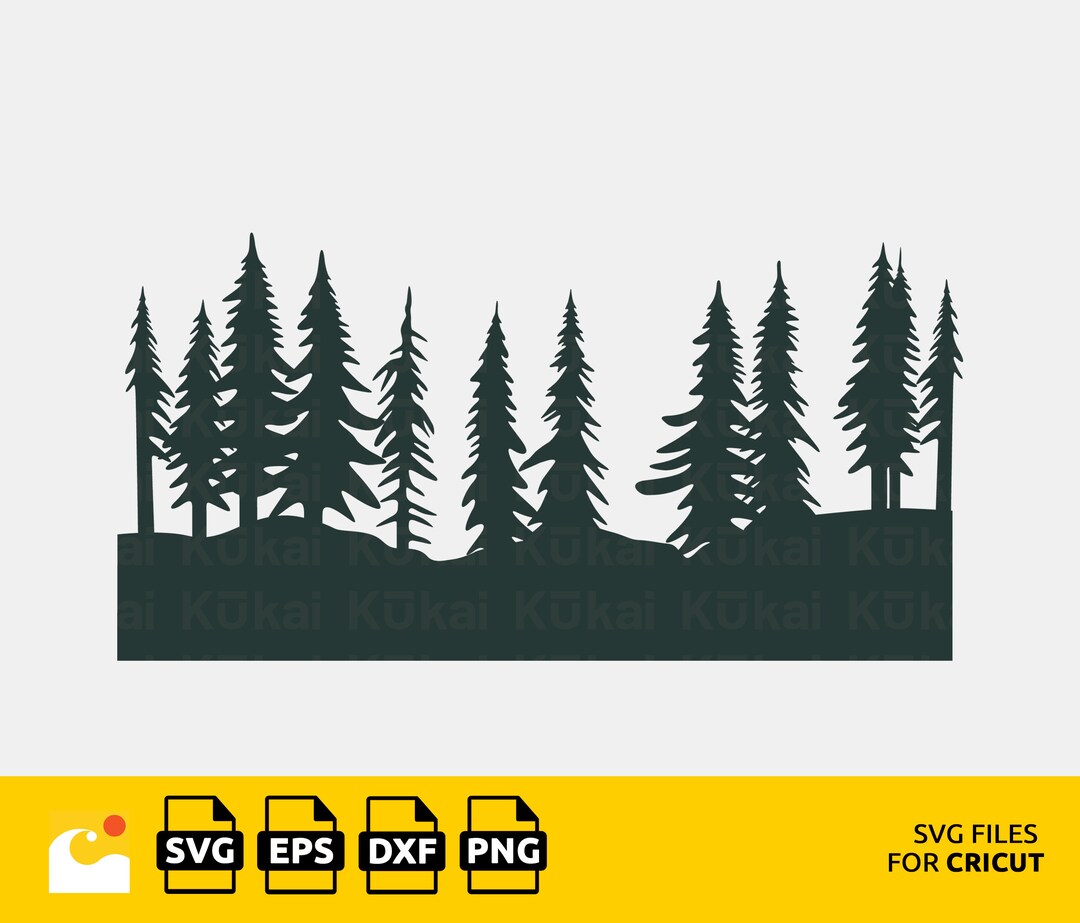 Pine Forest Svg Pine Svg Forest Svg Cut File Cricut Pine - Etsy