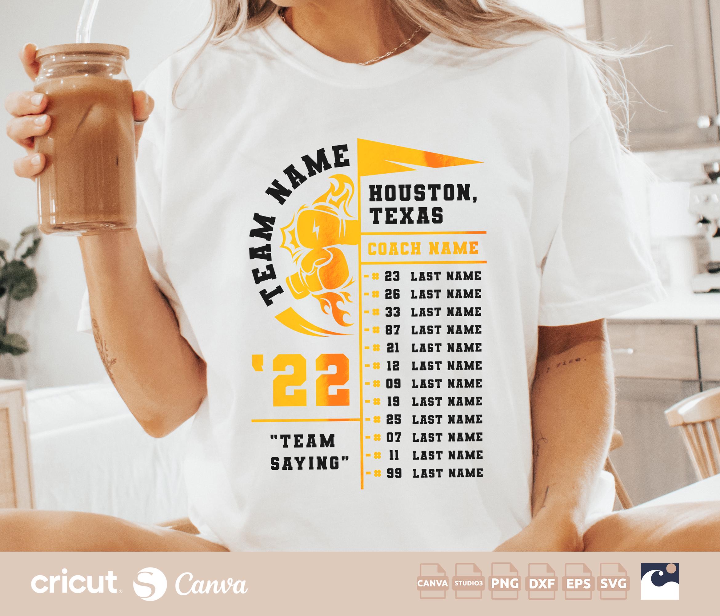 Boxing Team Roster Svg, Custom Boxing Team Gear Svg, Mom, Coach, Shirt ...