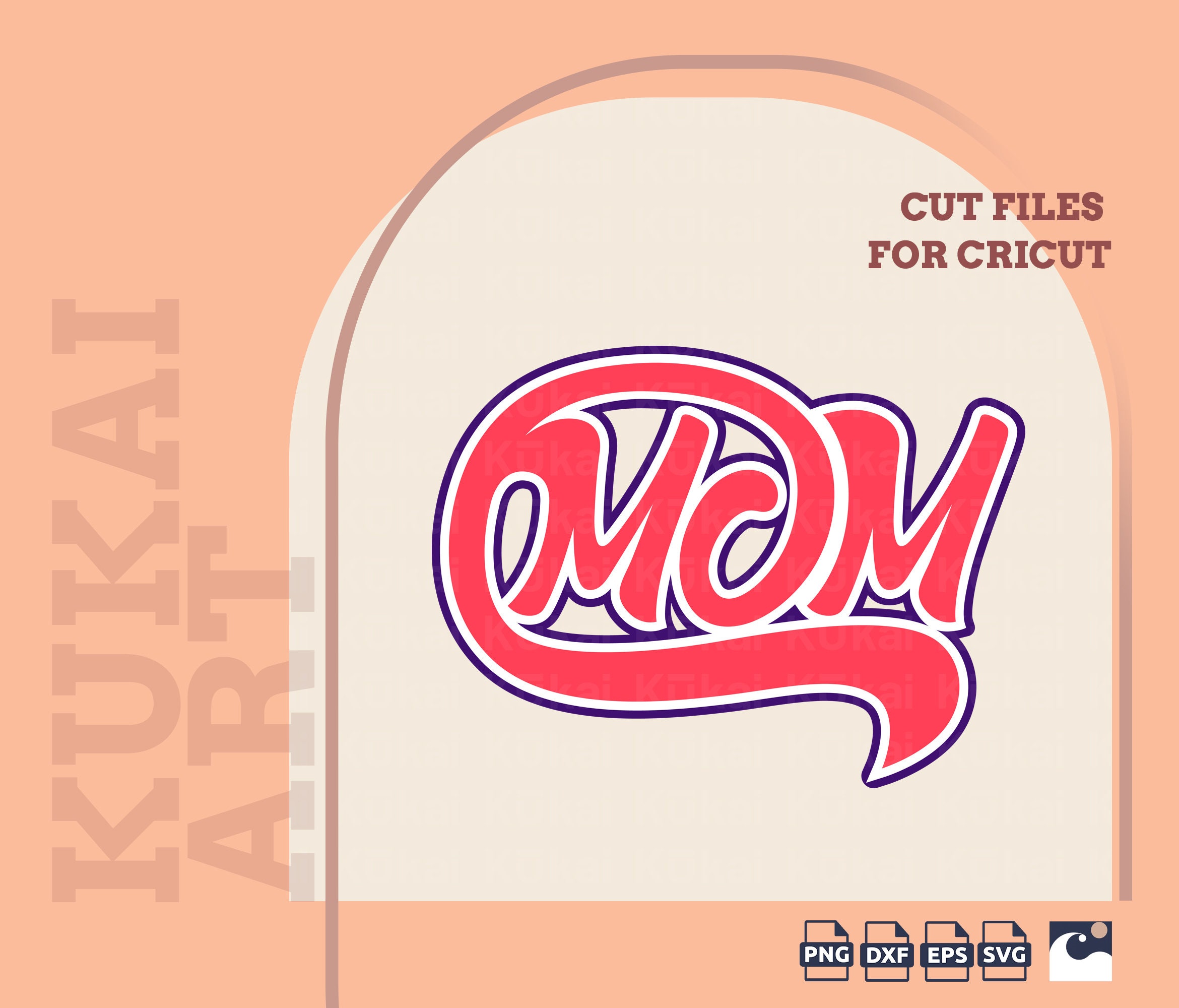 Mom Cursive SVG for Mother's Day, Mom Svg, Mom Typography, Love Mom ...