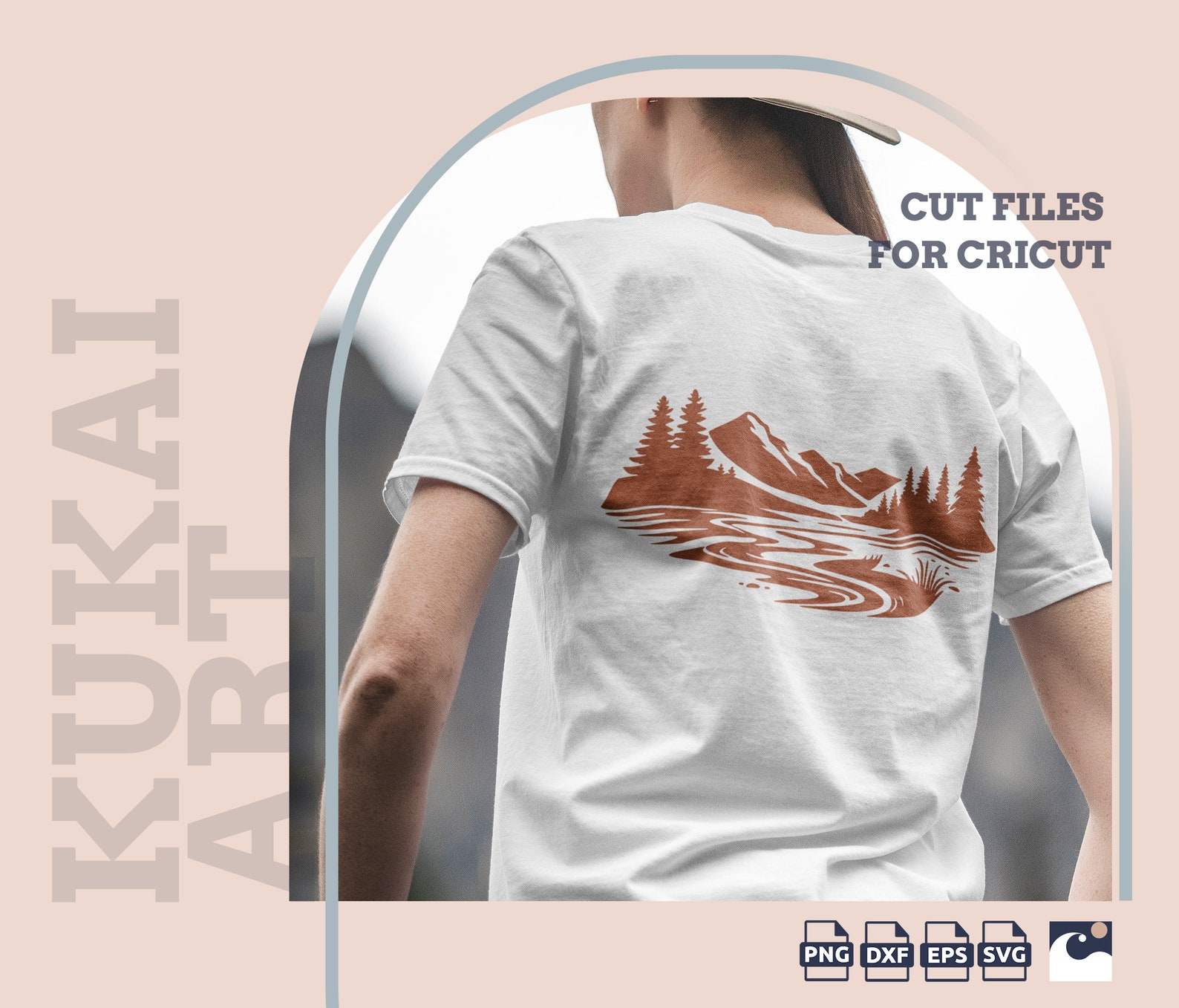 River Svg, Forest Landscape Svg, Nature Svg, Flowing River Svg ...