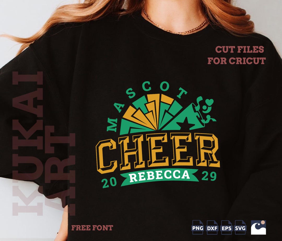 Cheerleading Sv Team Template, Cheer Svg, Cheerleader Svg, Cheer Mom ...