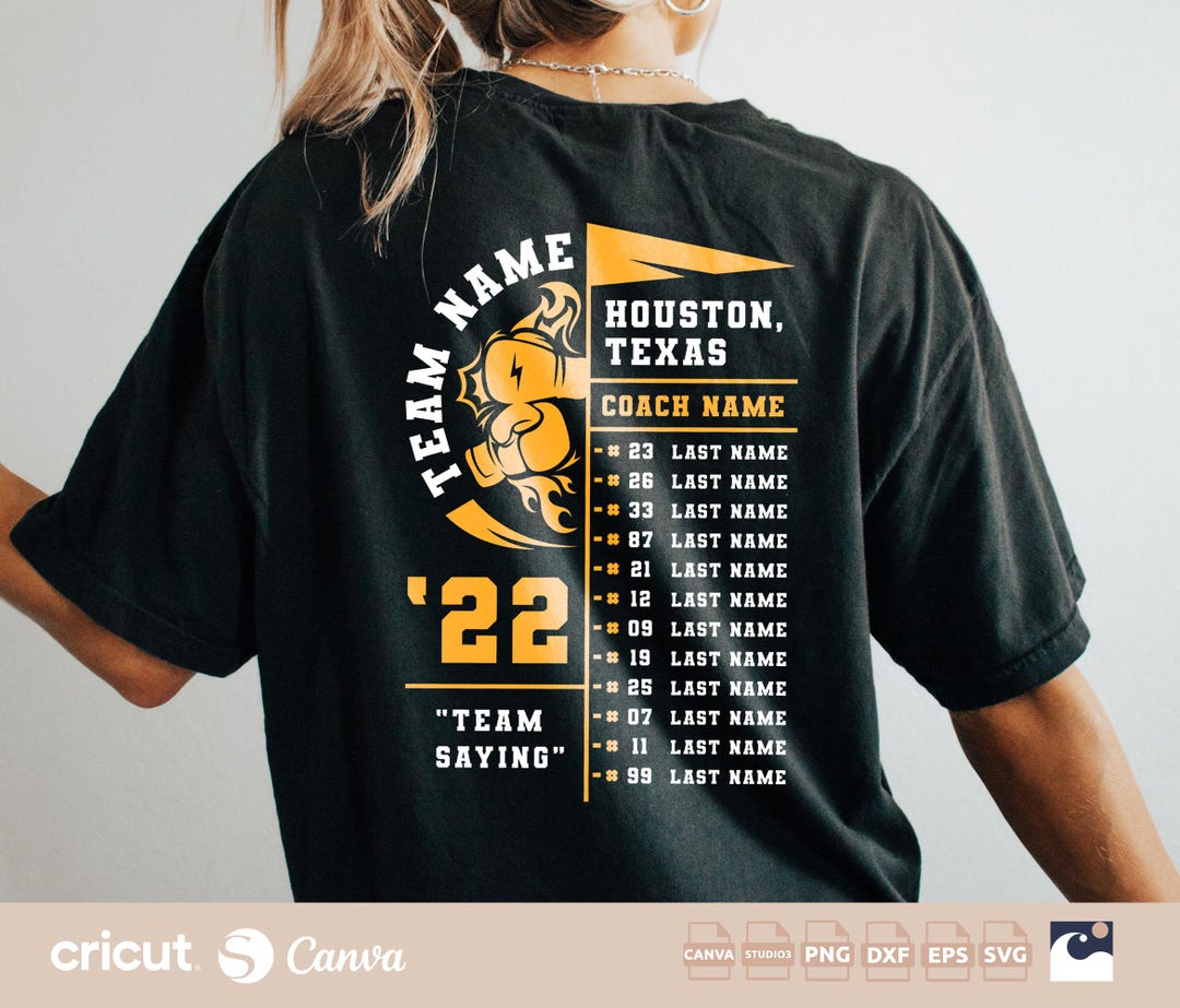 Boxing Team Roster Svg, Custom Boxing Team Gear Svg, Mom, Coach, Shirt ...