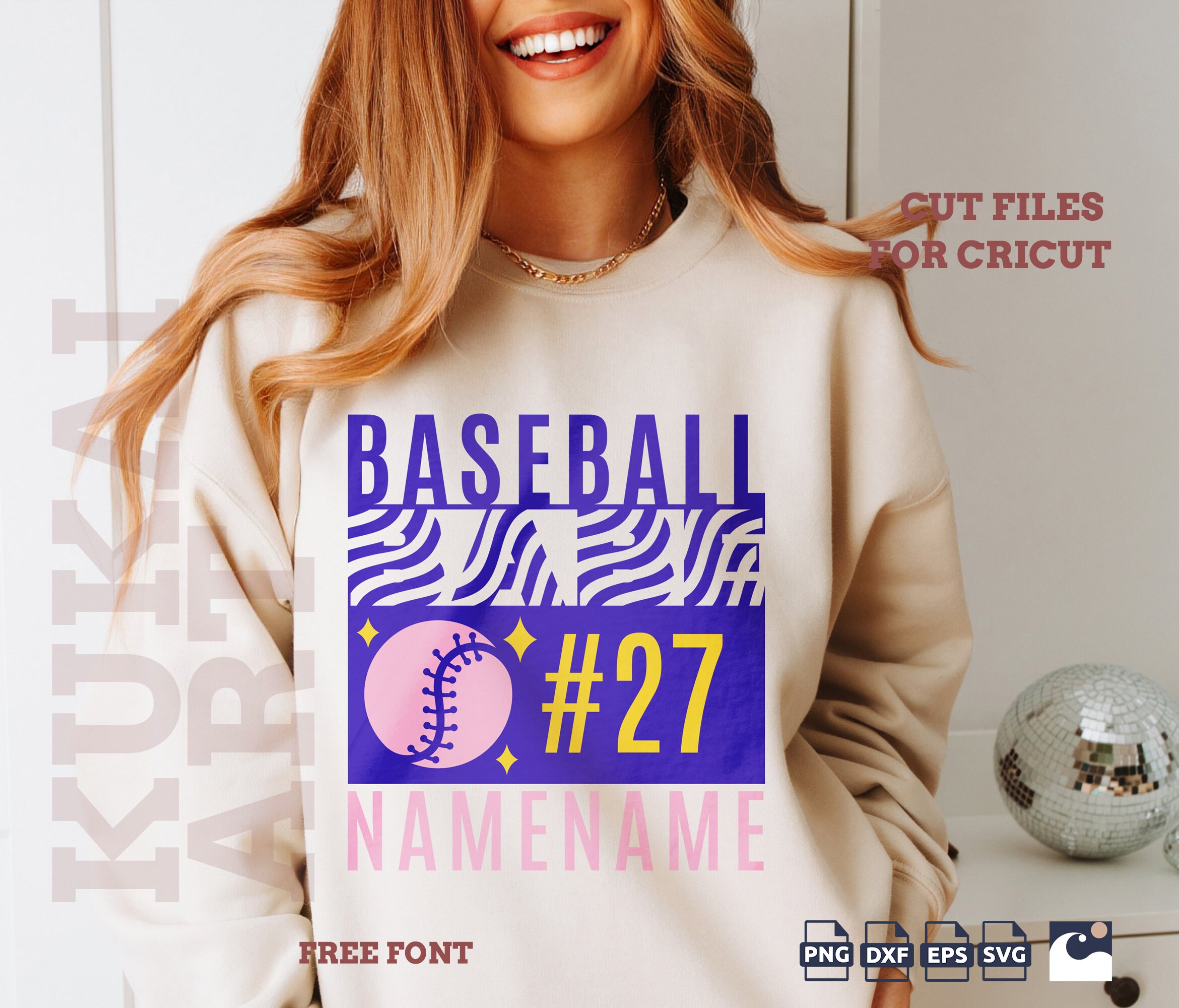 Customizable Baseball Babe, Softball Svg Png, Girl Baseball Svg ...