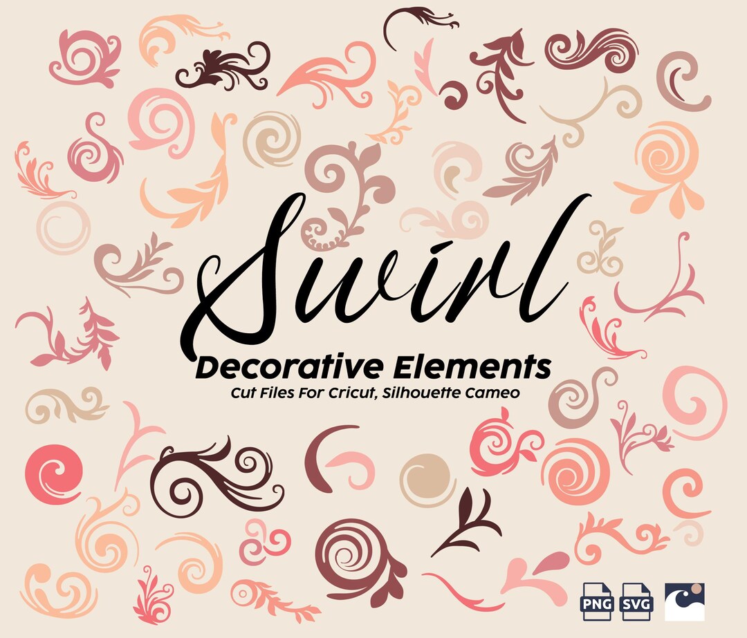 Swirl Svg, Flourish, Swoosh, Flourishes Svg, Border Svg, Decorative ...