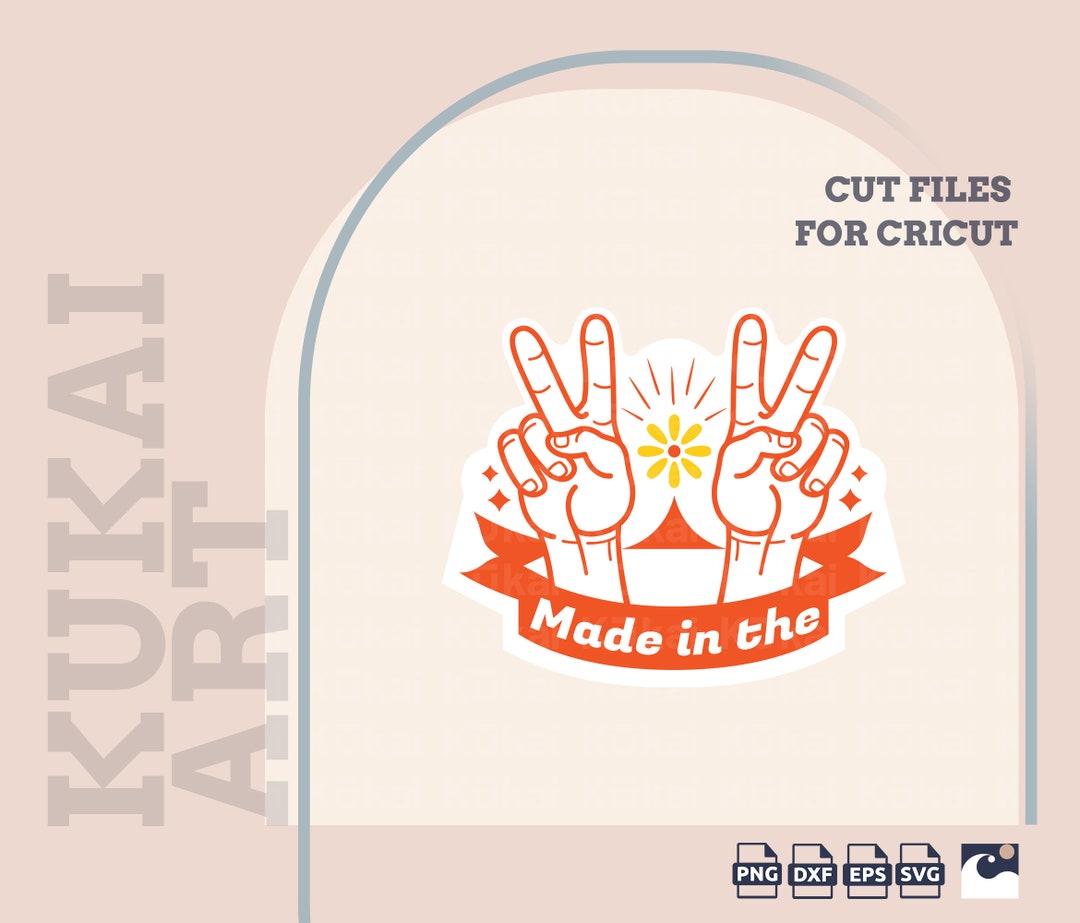 Made in the Groovy, Hands Svg, Hand Symbol Svg, Rock Hands Svg, Vintage ...