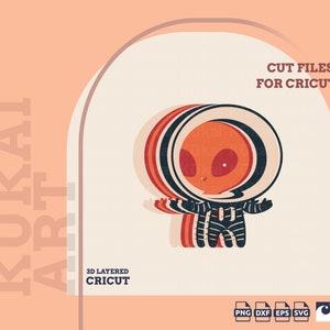 Alien 3D Paper Craft Template, UFO Svg, Alien Cut File, Cut Files for ...