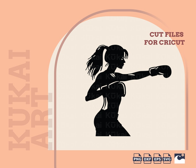 Girl Kickboxing Svg, Silhouette, Boxer Svg, Kickboxing Svg, Kickboxer ...