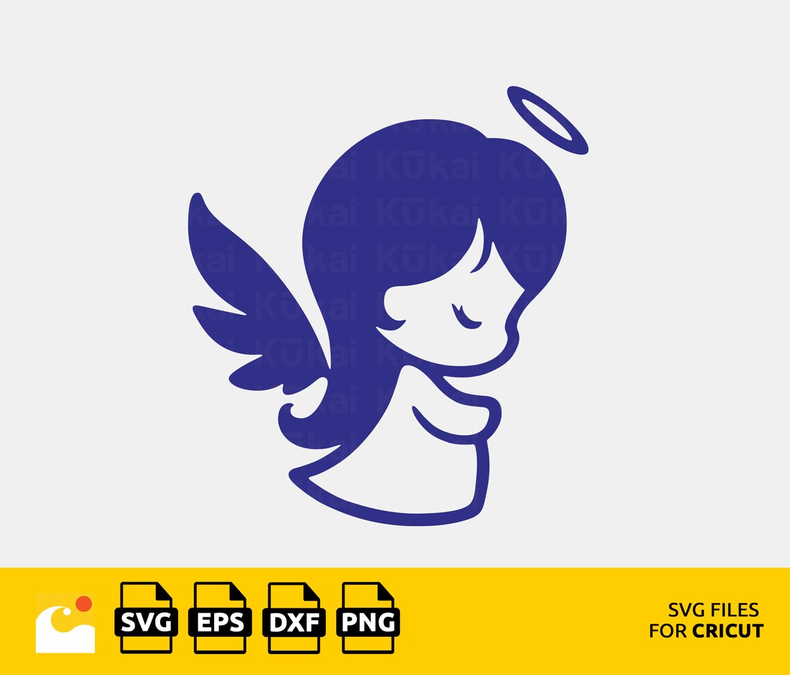 Adorable Cute Angel SVG Wings and Flying Cut File for Cricut - Etsy