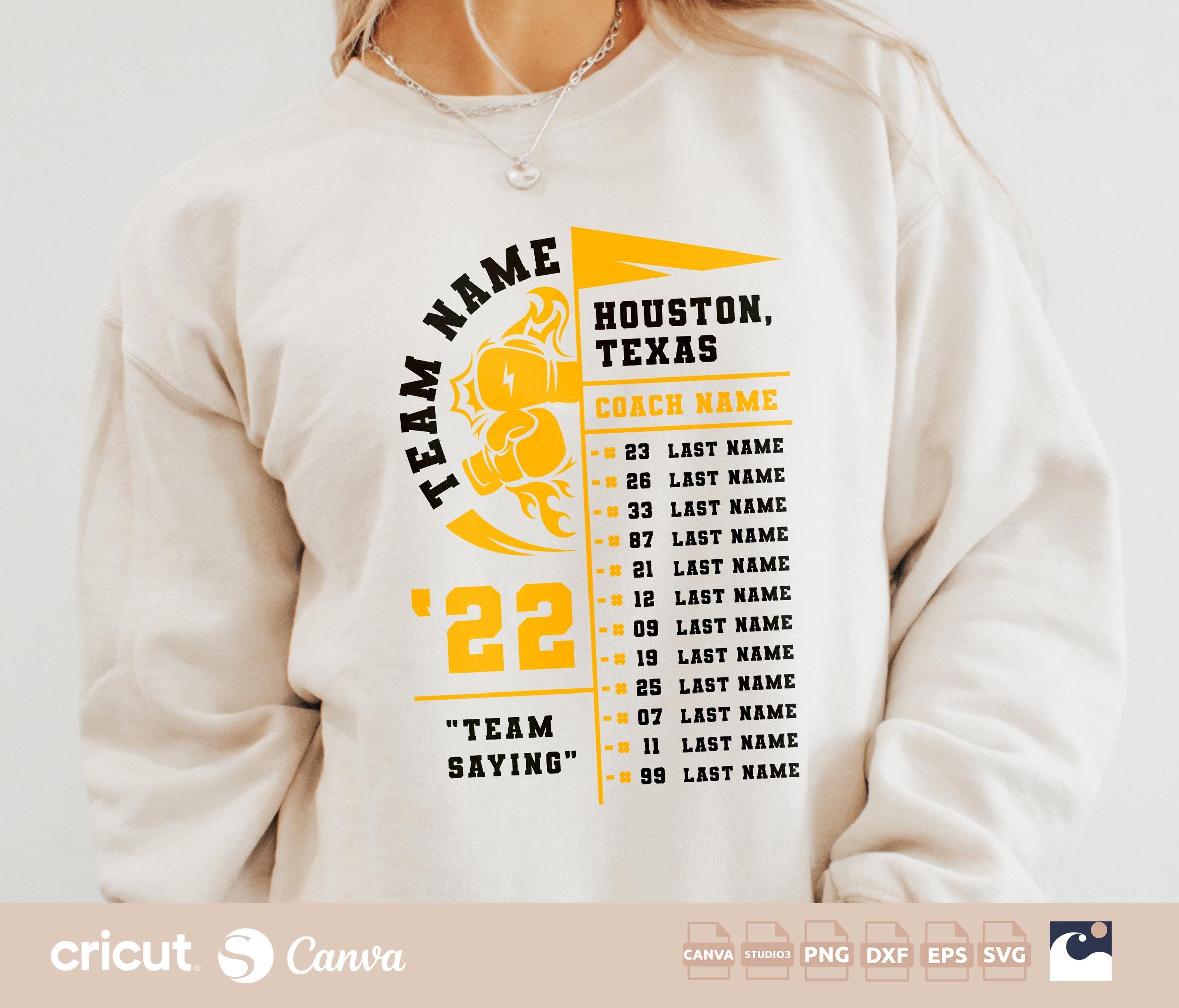 Boxing Team Roster Svg, Custom Boxing Team Gear Svg, Mom, Coach, Shirt ...