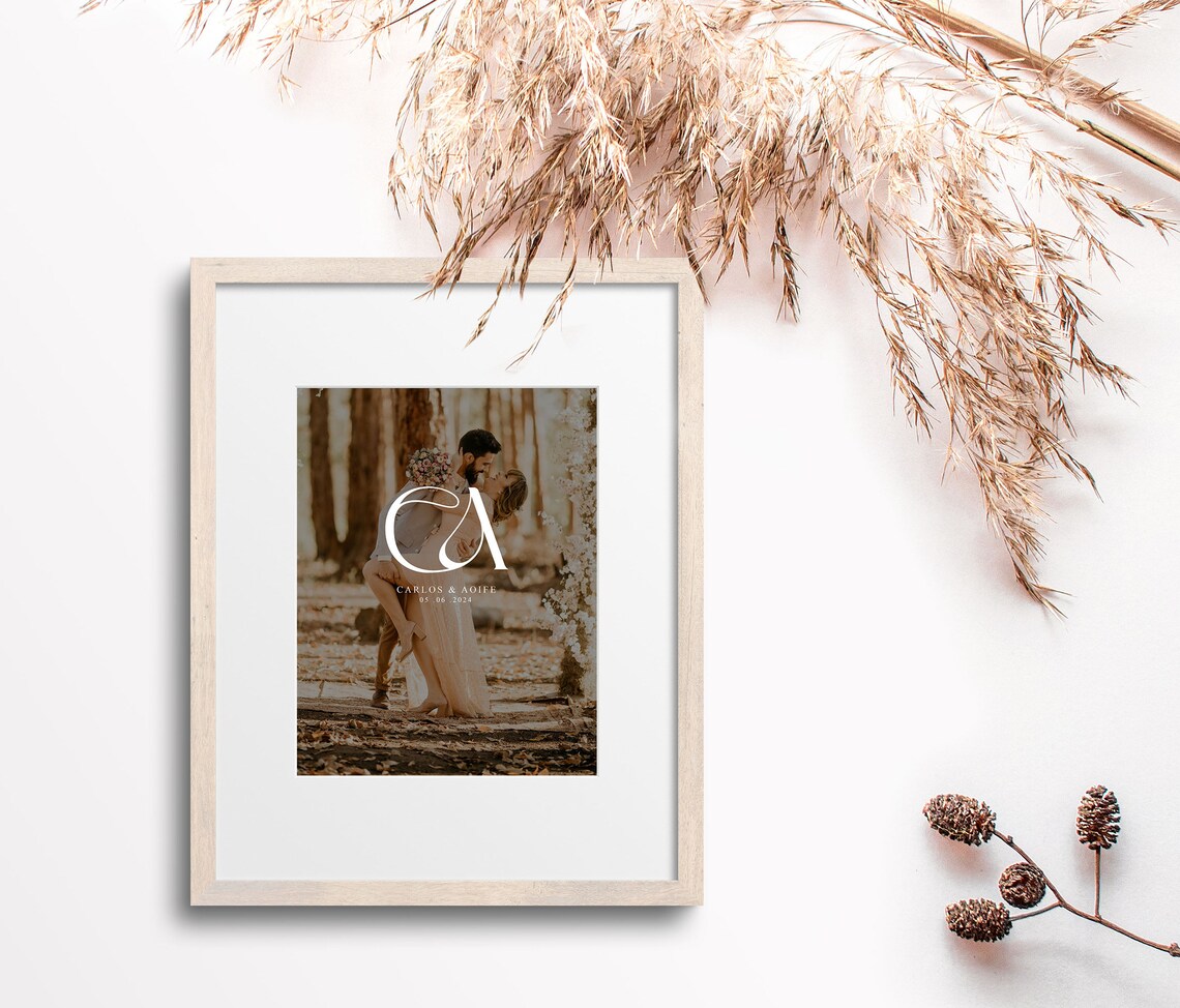 Custom Wedding Monogram Logo, Couple Monogram, Premade Logo, Custom ...