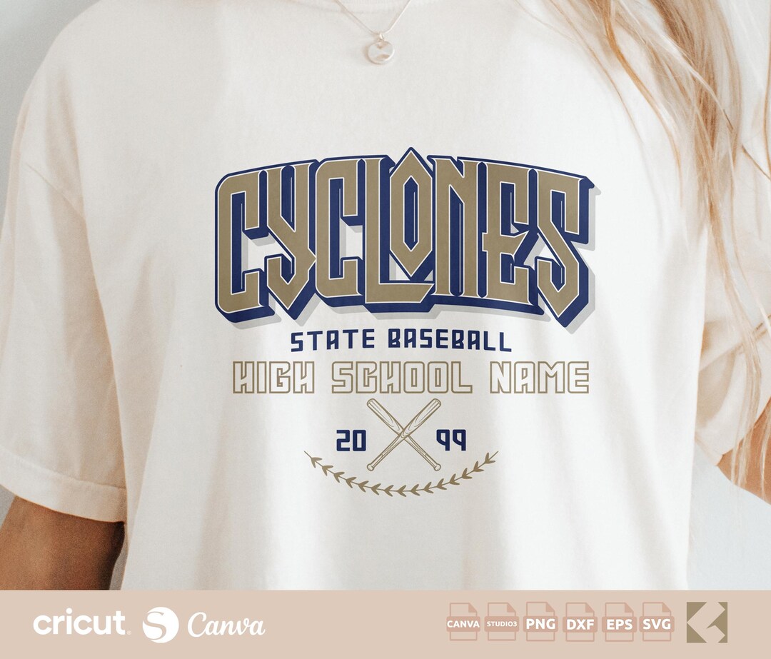 Cyclones State Baseball Svg Png, Team Logo Design, Cyclones Team ...