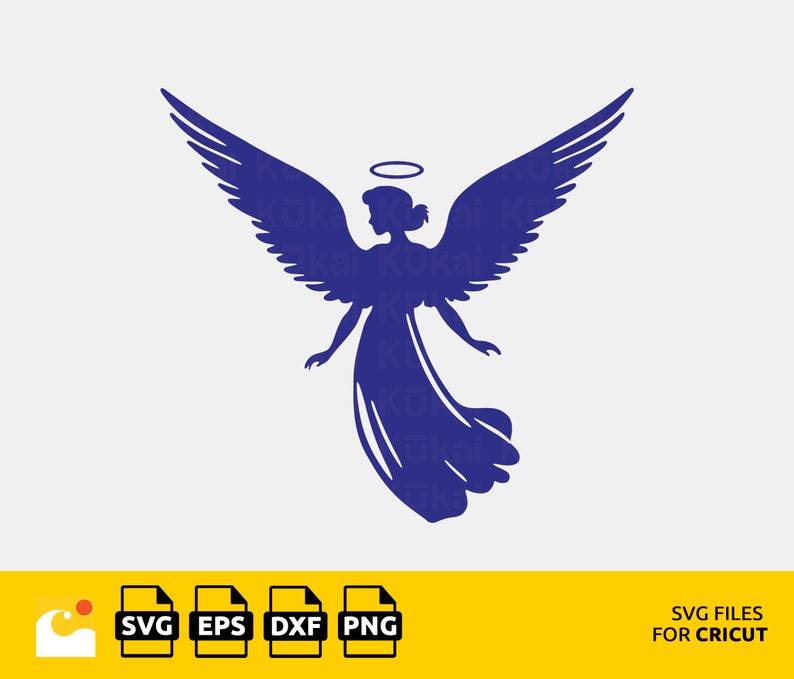 Heavenly Angel SVG Cut File for Cricut Divine Design for Crafting ...