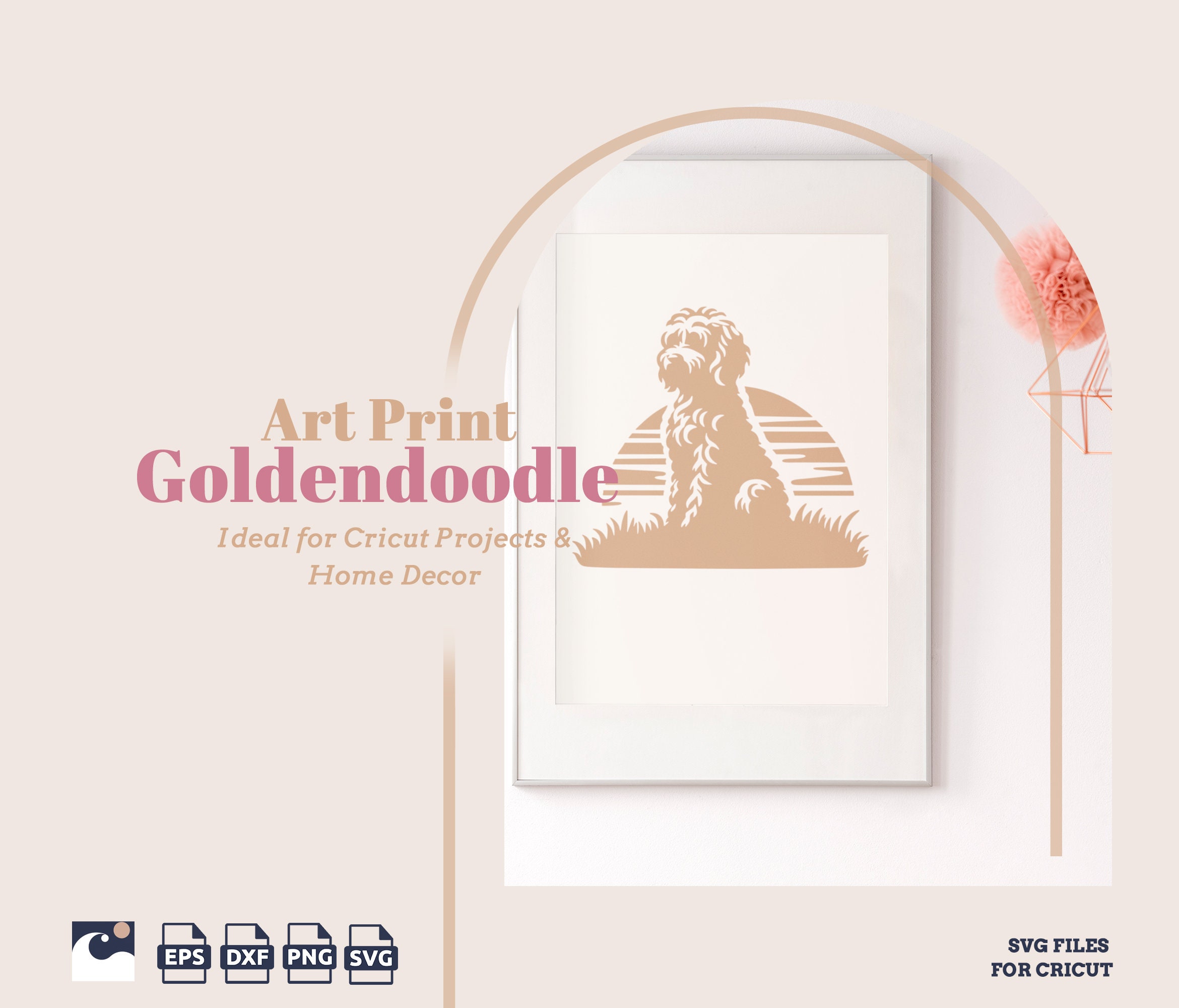 Goldendoodle Svg, Dog Svg, Pet Portrait, Pets Svg, Pet Memorial, Dog ...