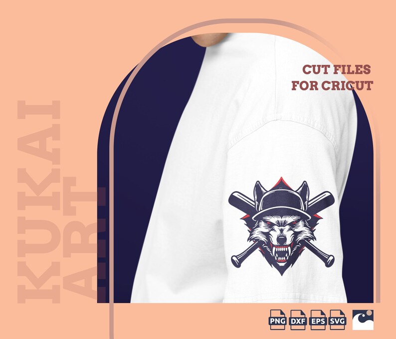 Wolf Baseball Svg Png, Crossed Bats, Team, Wolves Baseball, Wolf Mascot ...