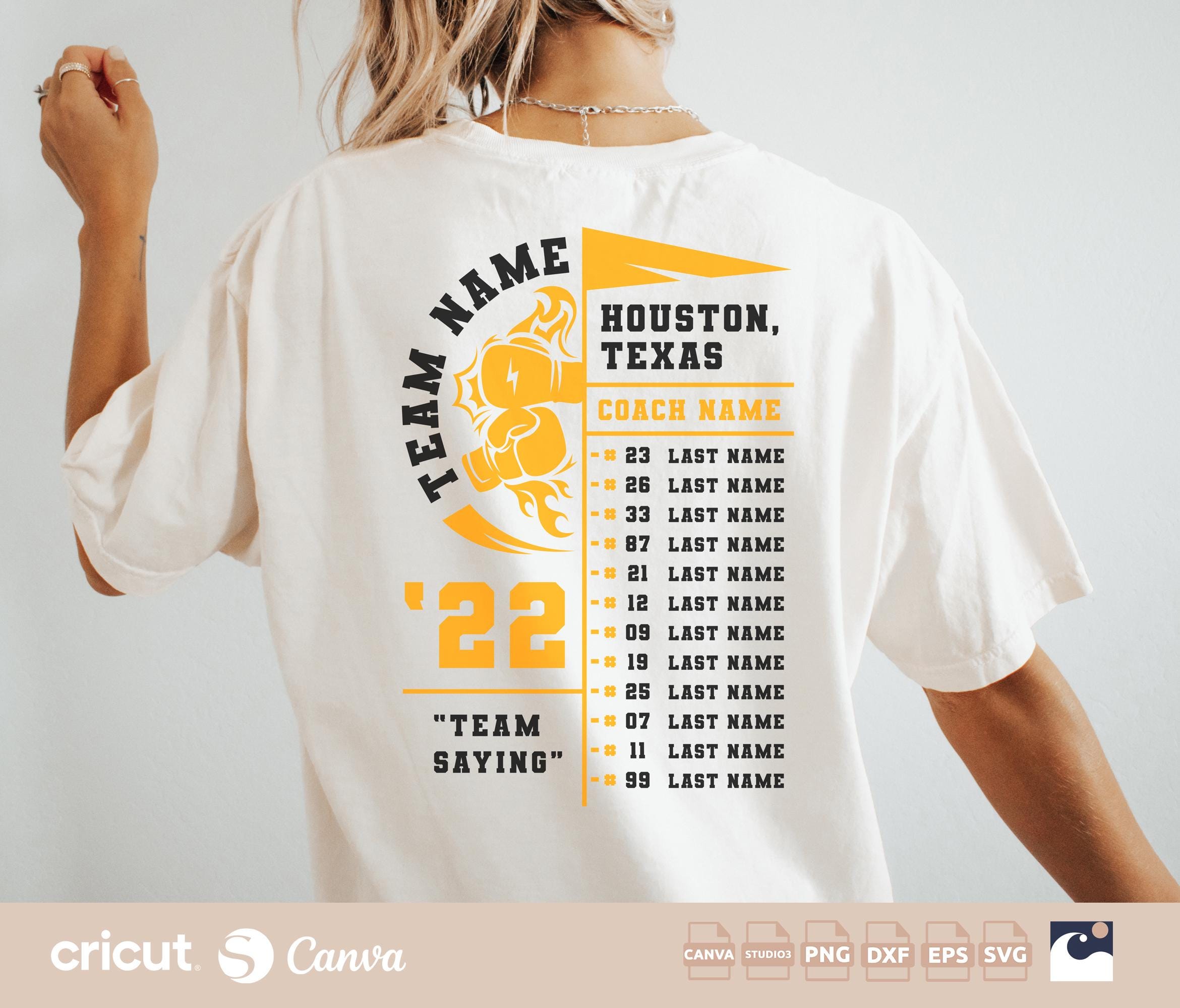 Boxing Team Roster Svg, Custom Boxing Team Gear Svg, Mom, Coach, Shirt ...