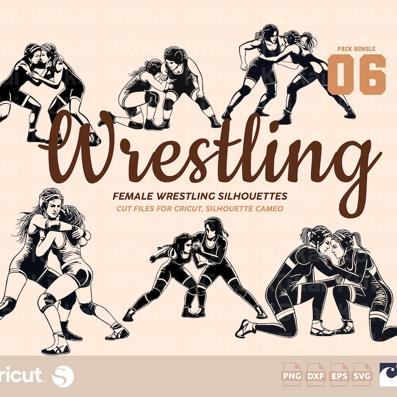 Female Wrestler Clipart - Etsy