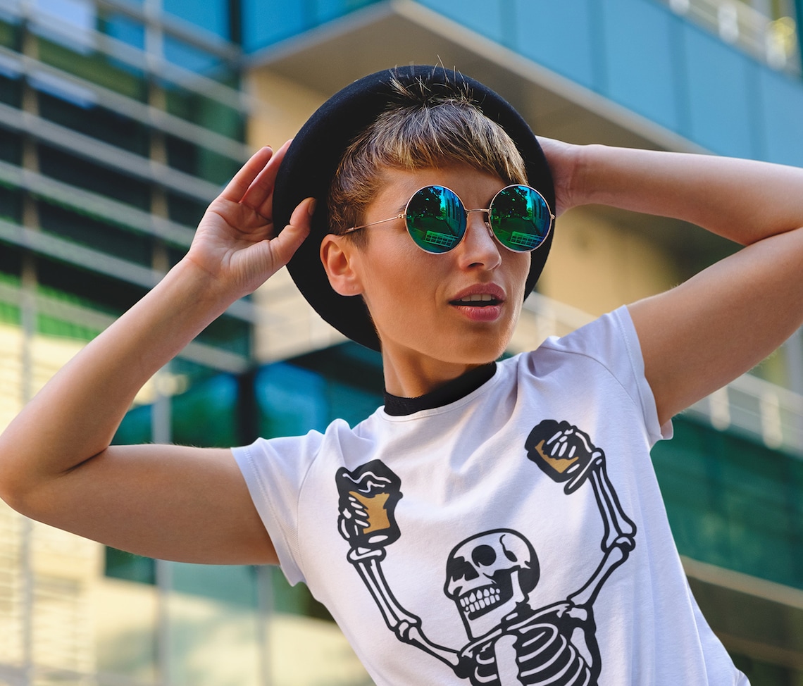 Spooky Skeleton Cheers SVG File for Cricut Perfect for - Etsy