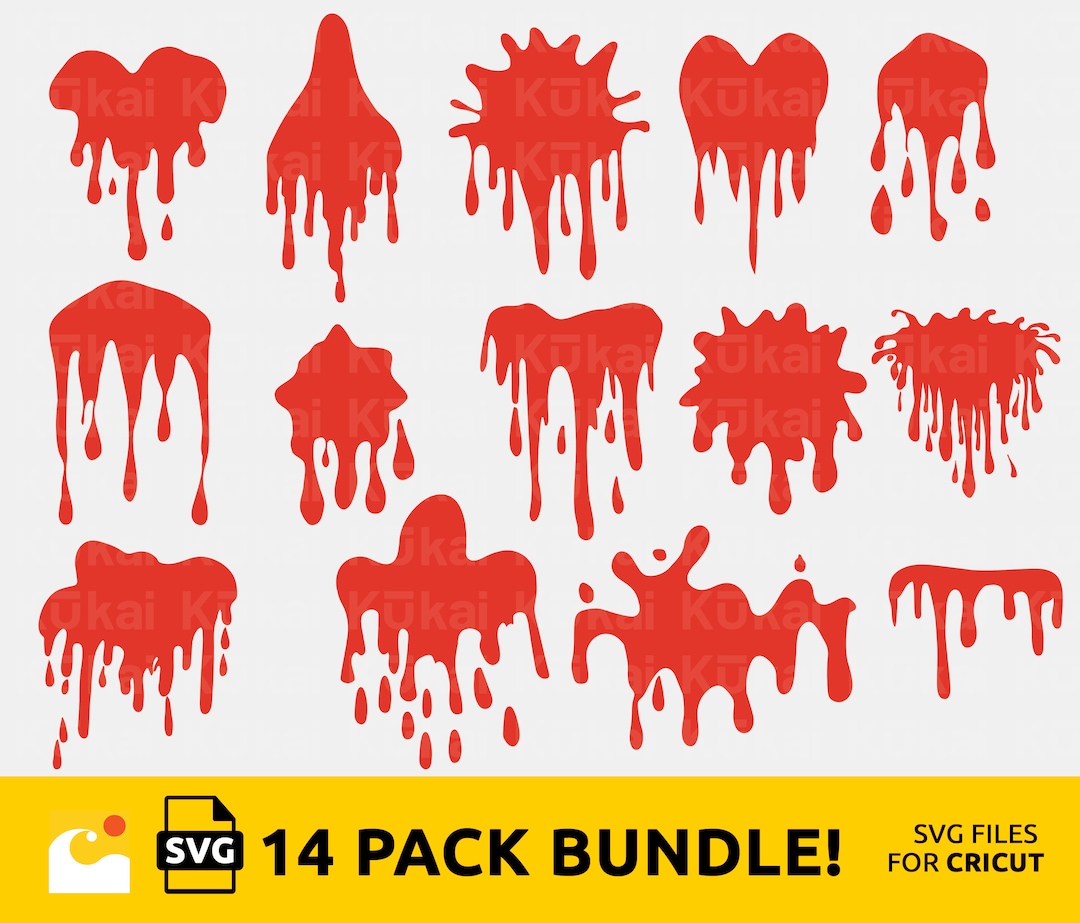 Blood Drop Svg Halloween, Blood Drips, Blood Drop Svg, Drop of Blood ...