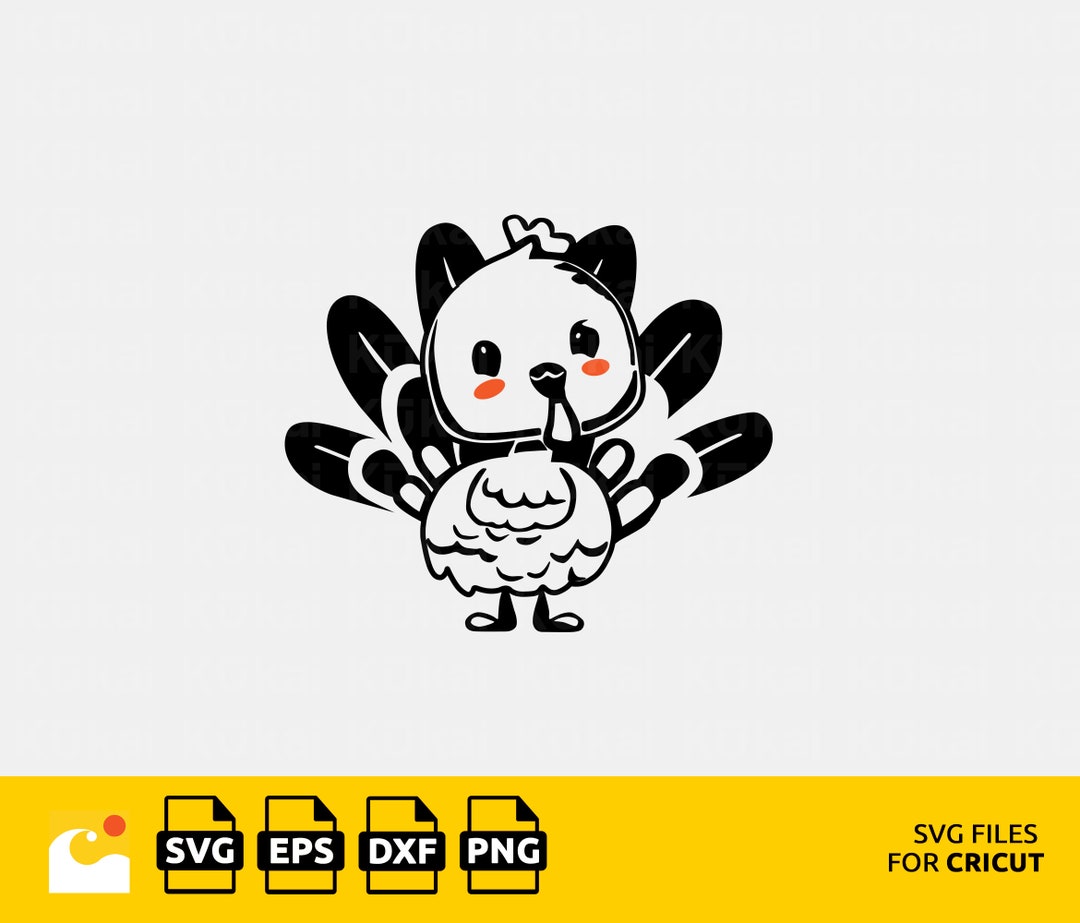 Pavo SVG Gobble svg Pollo svg Pájaro svg Acción de Gracias - Etsy México
